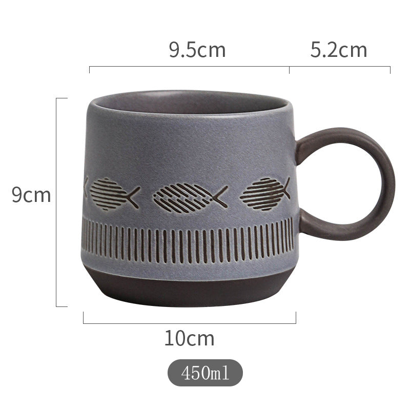 Japanese Mug Kiln Glaze Milk Cereal Breakfast Mug – HolySho